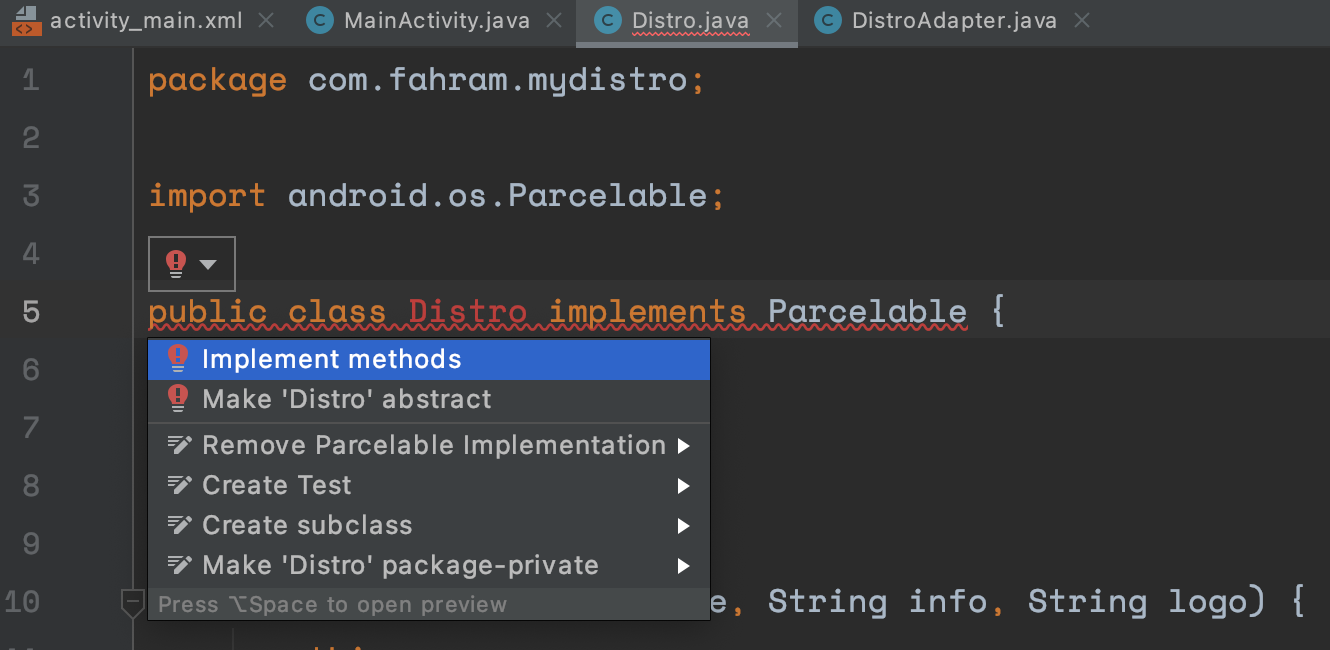 Membuat List Data Dengan Recyclerview Dan Activity Detail Fahram Web And Android Developers 8667